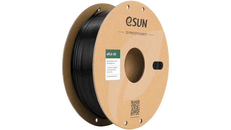 PLA пластик ESUN ePLA-SS Black купить в Москве по выгодной цене 1,75 мм 1 кг - Planeta 3D